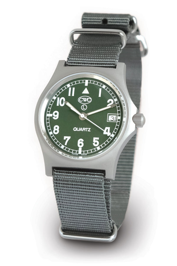 CWC GS Sapphire Military Green Watch, Stainless Steel with Green Dial