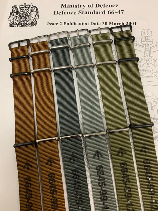 Broad Arrow and NSN Stamp for Watch Straps