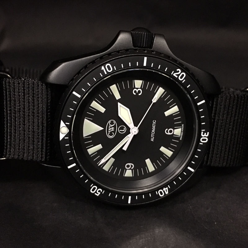 CWC Automatic Divers Watch Mk.2 Black (SF300 AS120)